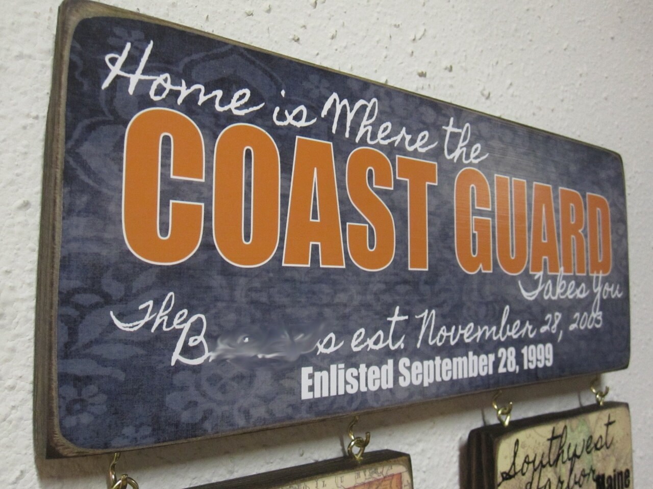 Coast Guard Sign Military Sign Military Duty Station Sign - Etsy
