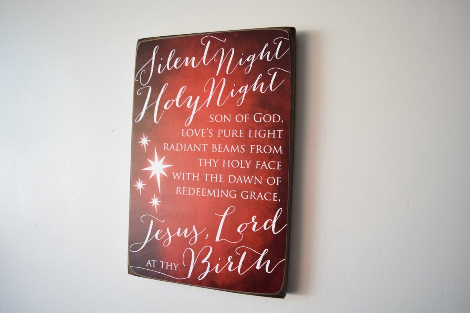 Silent Night Christmas Sign Silent Night Sign Christmas | Etsy