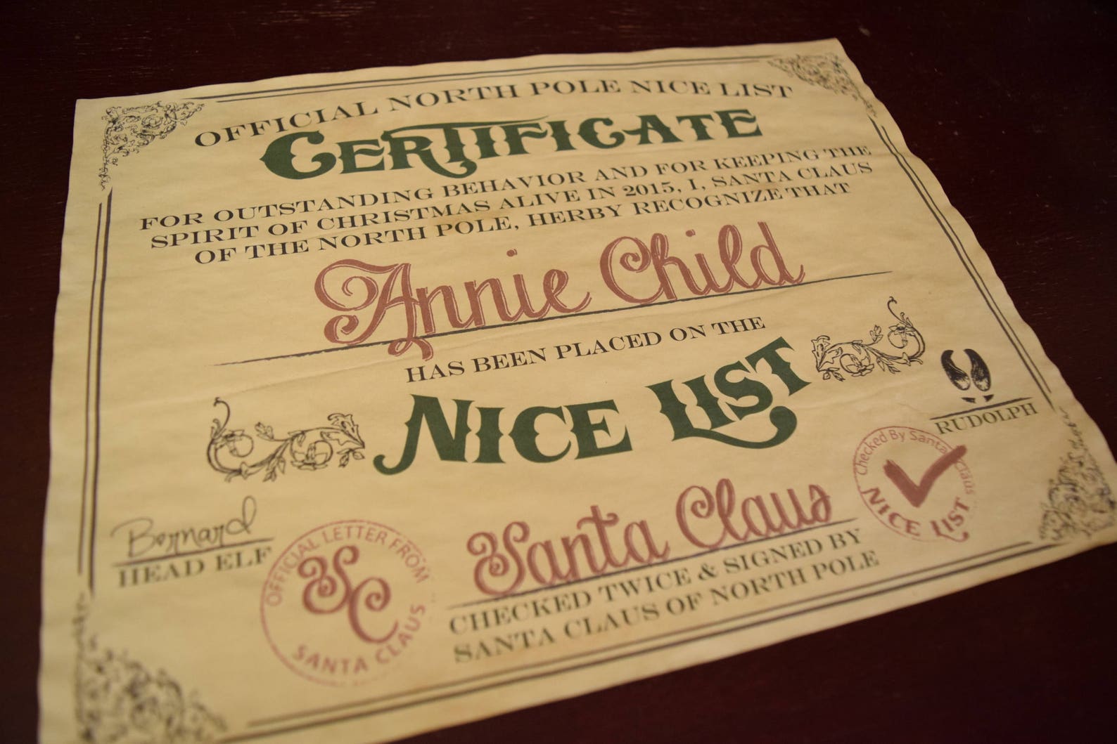 Digital Nice Certificate Digital Download Child's Nice - Etsy