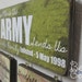 Army Sign - Duty Station Sign - "home is Where the ARMY Sends Us ...