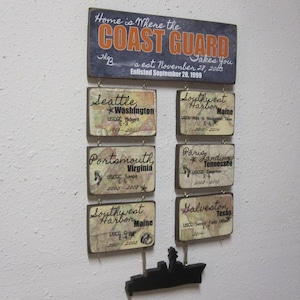 Coast Guard Sign - Military Sign - Military Duty Station Sign ...