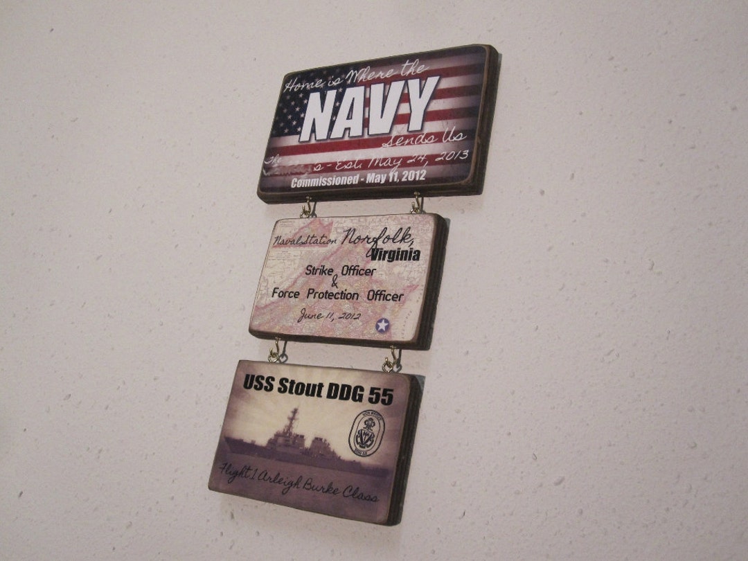 Navy Sign "home is Where the NAVY Sends..." Duty Station Map - Etsy