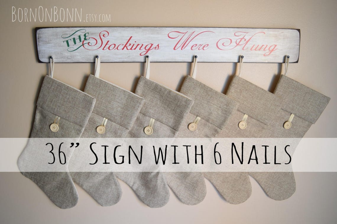 Christmas Stocking Wall Hanger Décor Stocking Hanger - Etsy