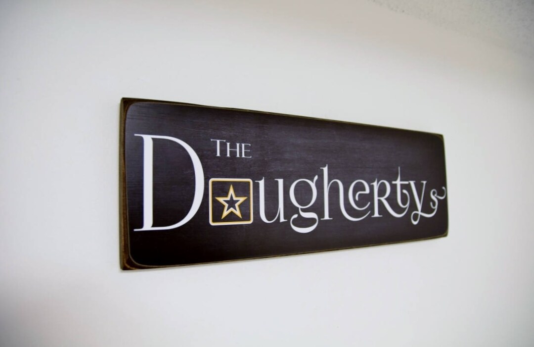 Army Family Name Sign - Army Military Sign - Military Sign - Military ...