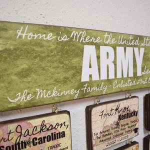 Army Sign - Duty Station Sign - "home is Where the ARMY Sends Us ...