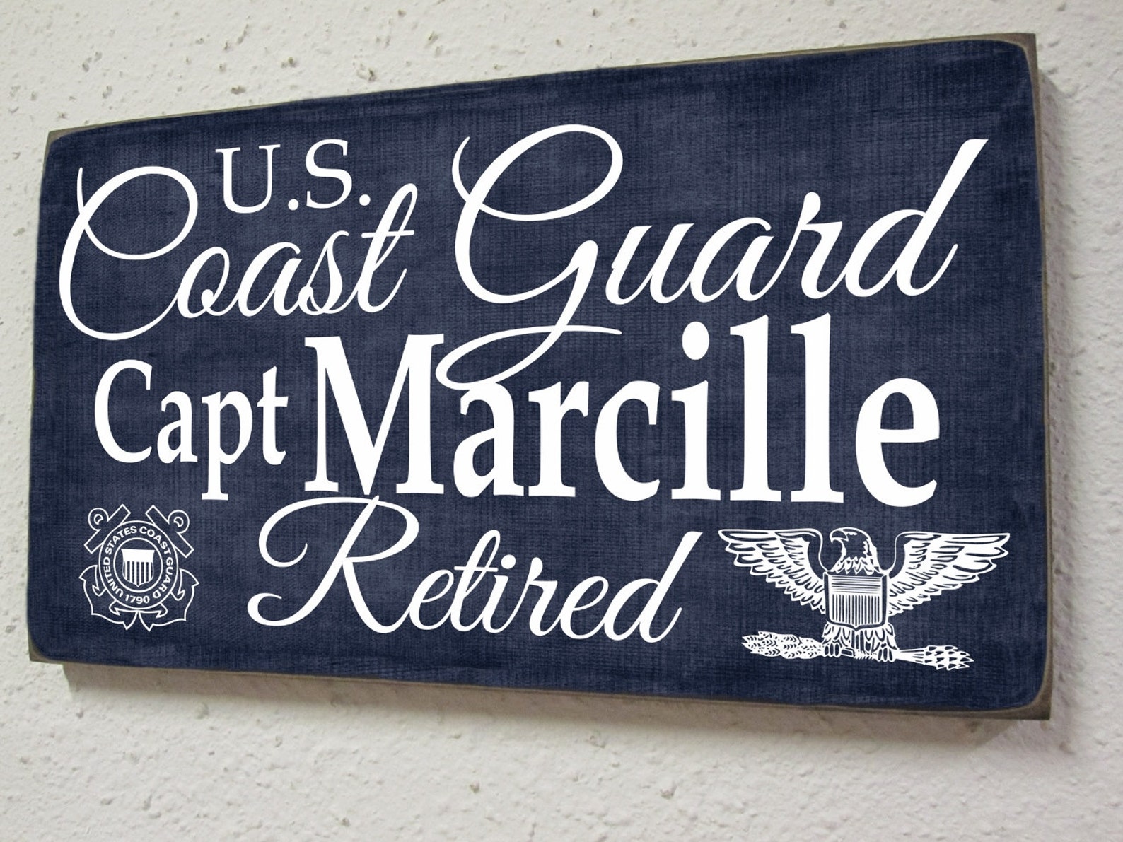 Coast Guard Retirement Sign - Military Retirement - Armed Forces ...