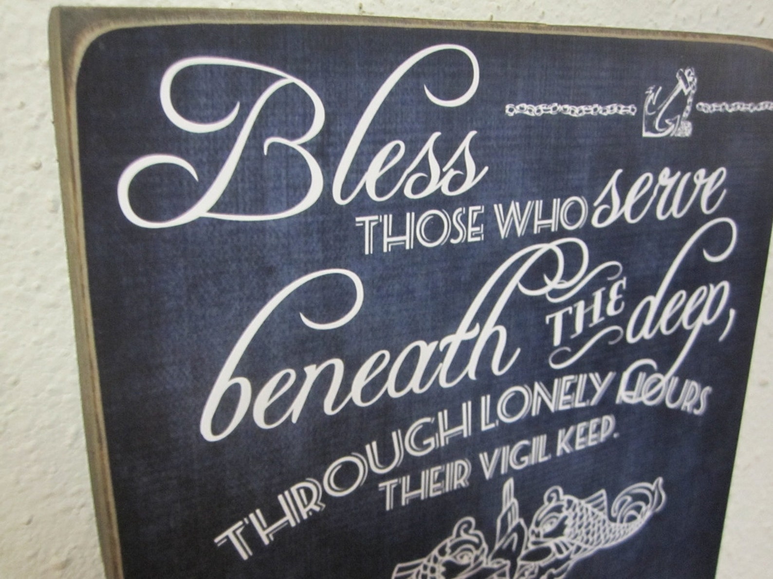 Submariner's Prayer Sign - Wood Submarine Navy Sign - Deployment Sign ...