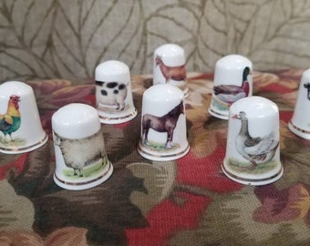 Ceramic farm animals | Etsy