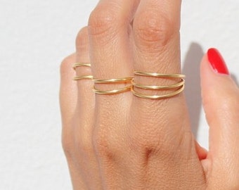 Gold Simple Ring | Etsy