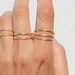 Double Gold Rings Gold Staking Ring Simple Ring Stack - Etsy