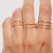 Triple Gold Rings Gold Staking Ring Simple Ring Stack Stacking Rings ...