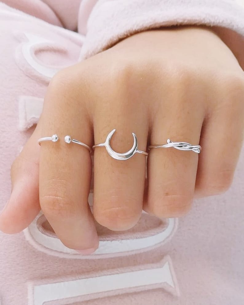 Modern Knot Ring Tie the Knot Ring Bridesmaid Gift Engament - Etsy