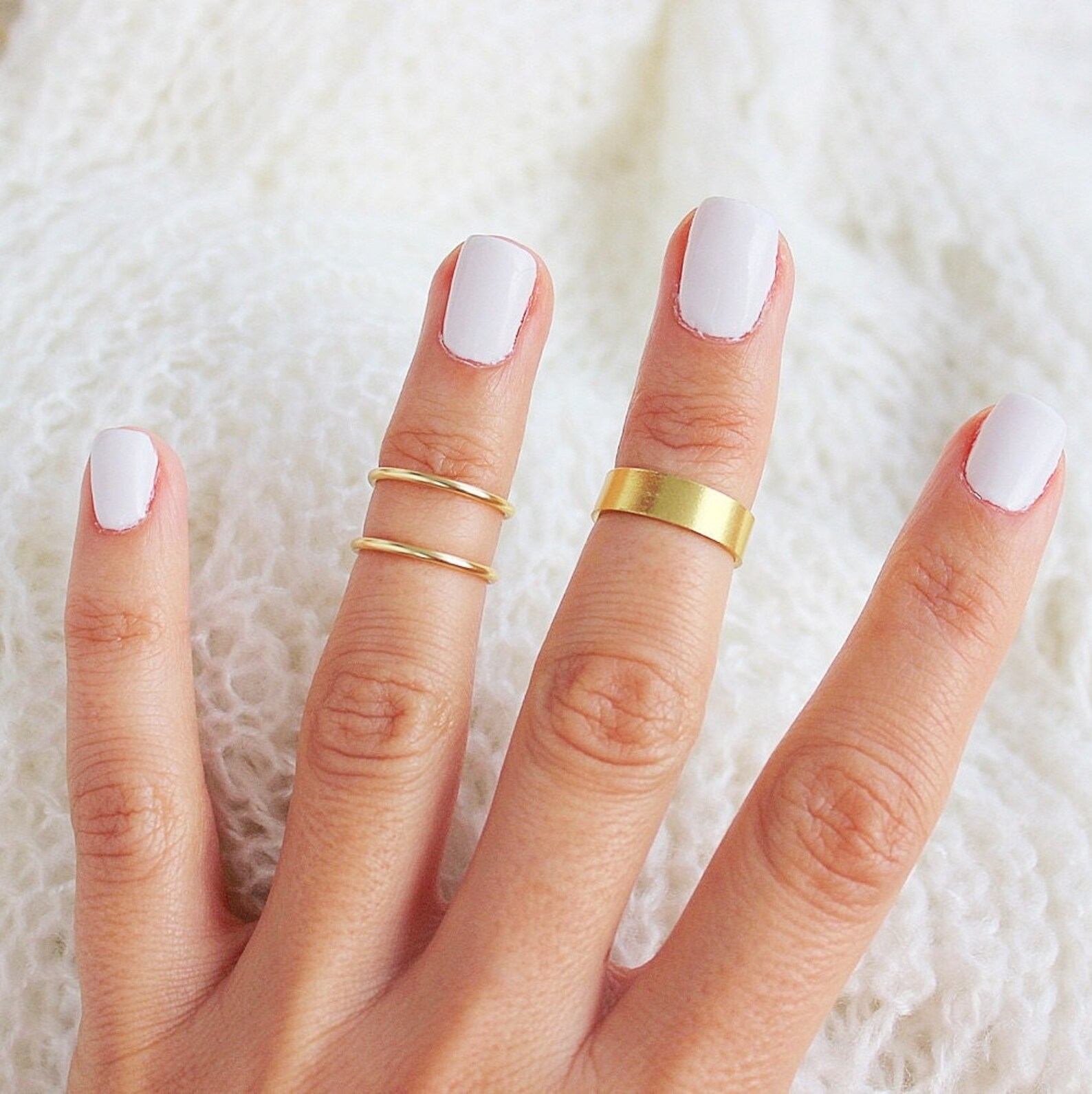 New Gold Knuckle Ring Set of 3 Above the Knuckle Rings - Etsy
