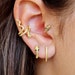 Snake Rook Piercing Gold Rook Earring Small Rook Jewelry Snake Earrings Rook Piercing Jewelry ...