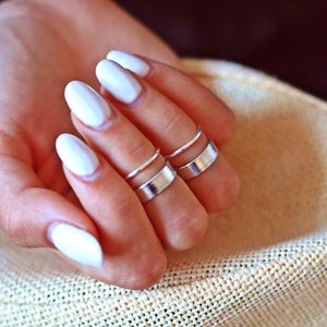 4 Gold Knuckle Ring Set, Above the Knuckle Rings, Stacking Midi Ring ...