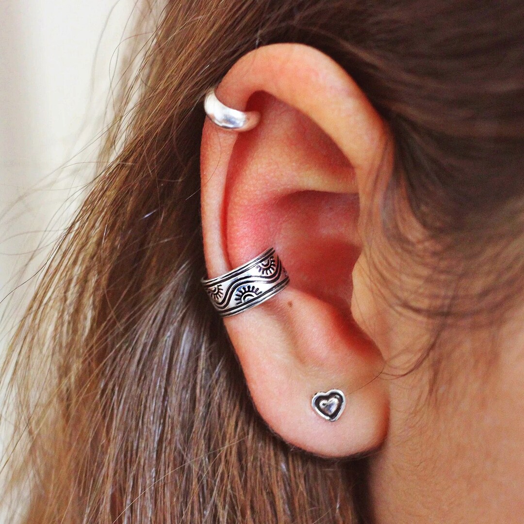 Sun Ear Cuff, Ear Cuff No Piercing, Conch Cuff, Fake Conch Hoop ...