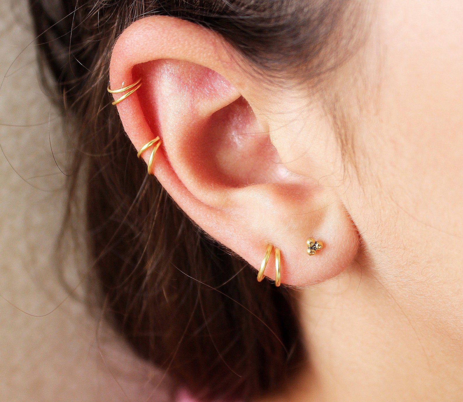 Rook Hoop Daith Piercing Jewelry Tiny Hoop Earrings Rook | Etsy