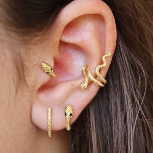 16,18,20, 22 Gauge Tragus Earring, Gold Tragus Piercing, Sterling ...