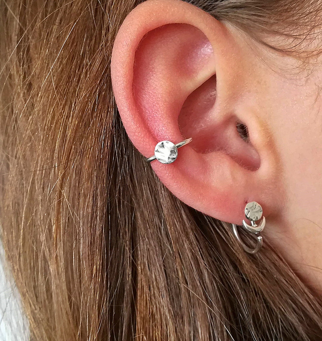 Full Moon Conch Earring , Ear Piercing, Cartilage Piercing - Etsy