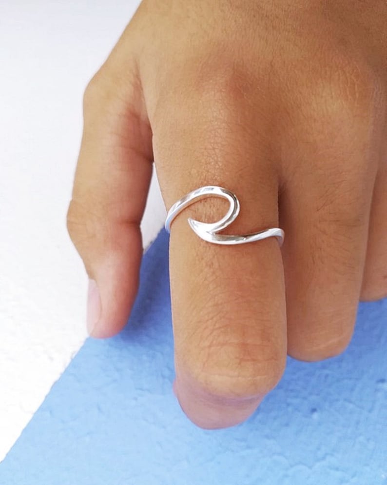 Wave Ring Sterling Silver - Etsy