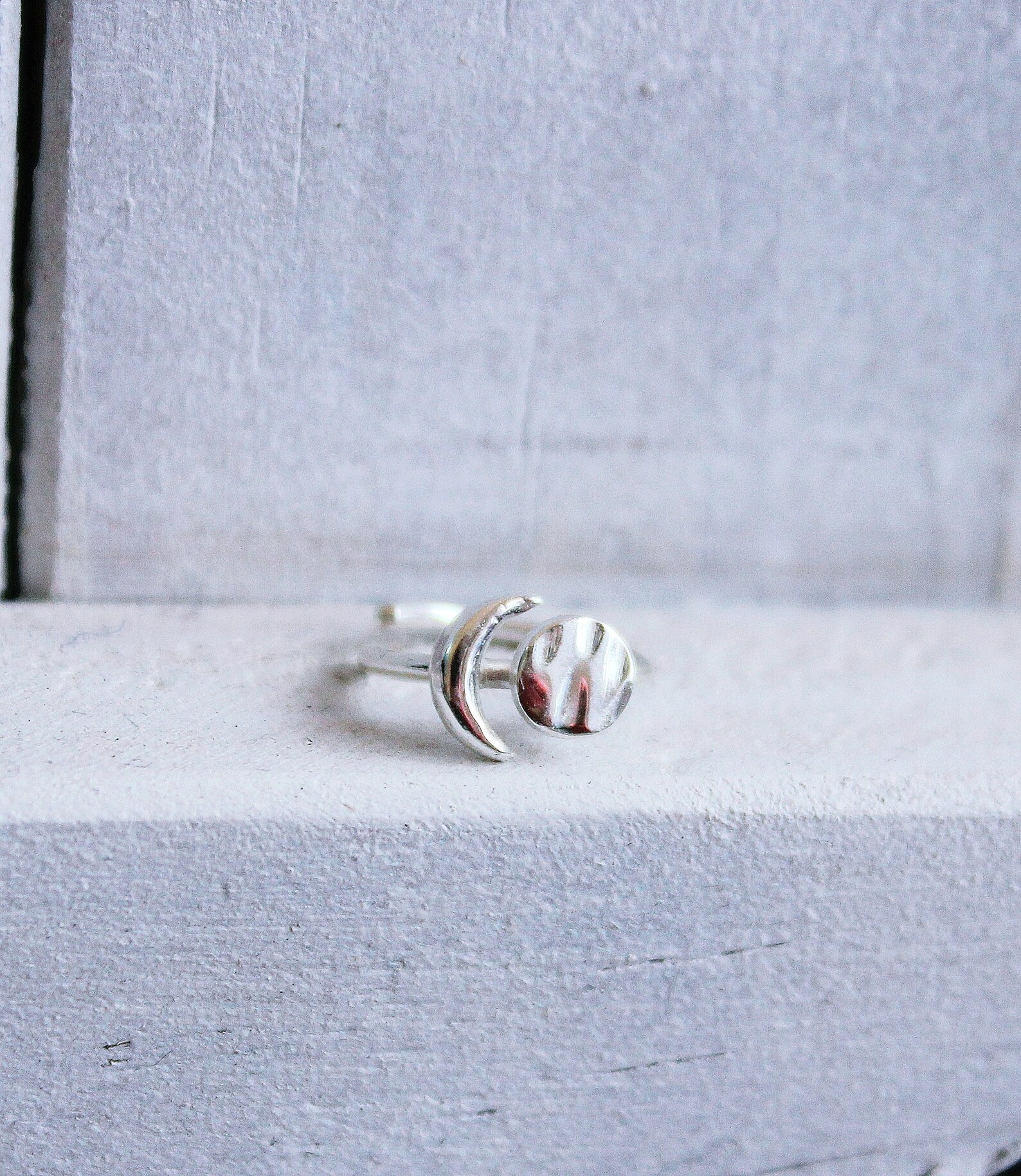 Moon Helix Piercing, Gold Helix Earring, Sterling Silver Piercing - Etsy