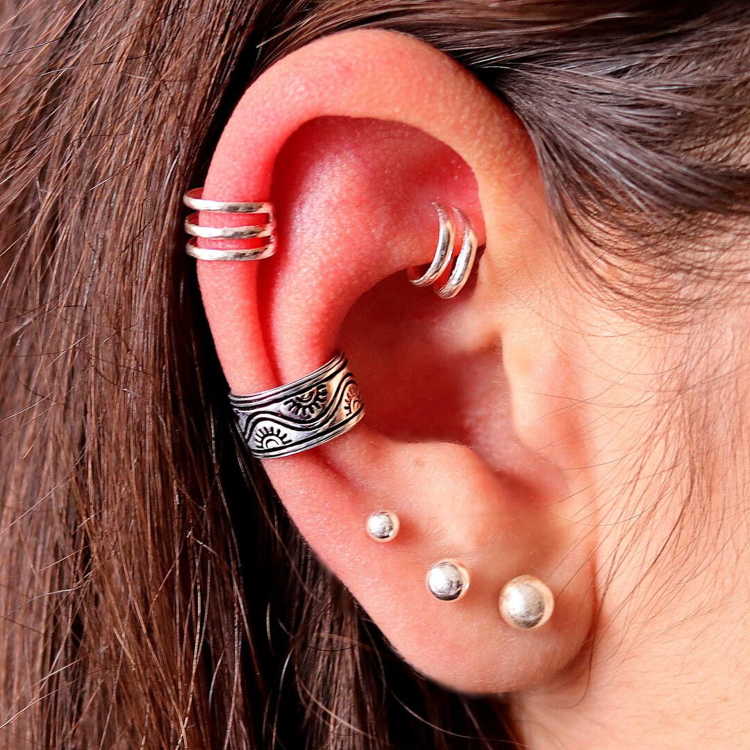 Sun Ear Cuff, Ear Cuff No Piercing, Conch Cuff, Fake Conch Hoop ...