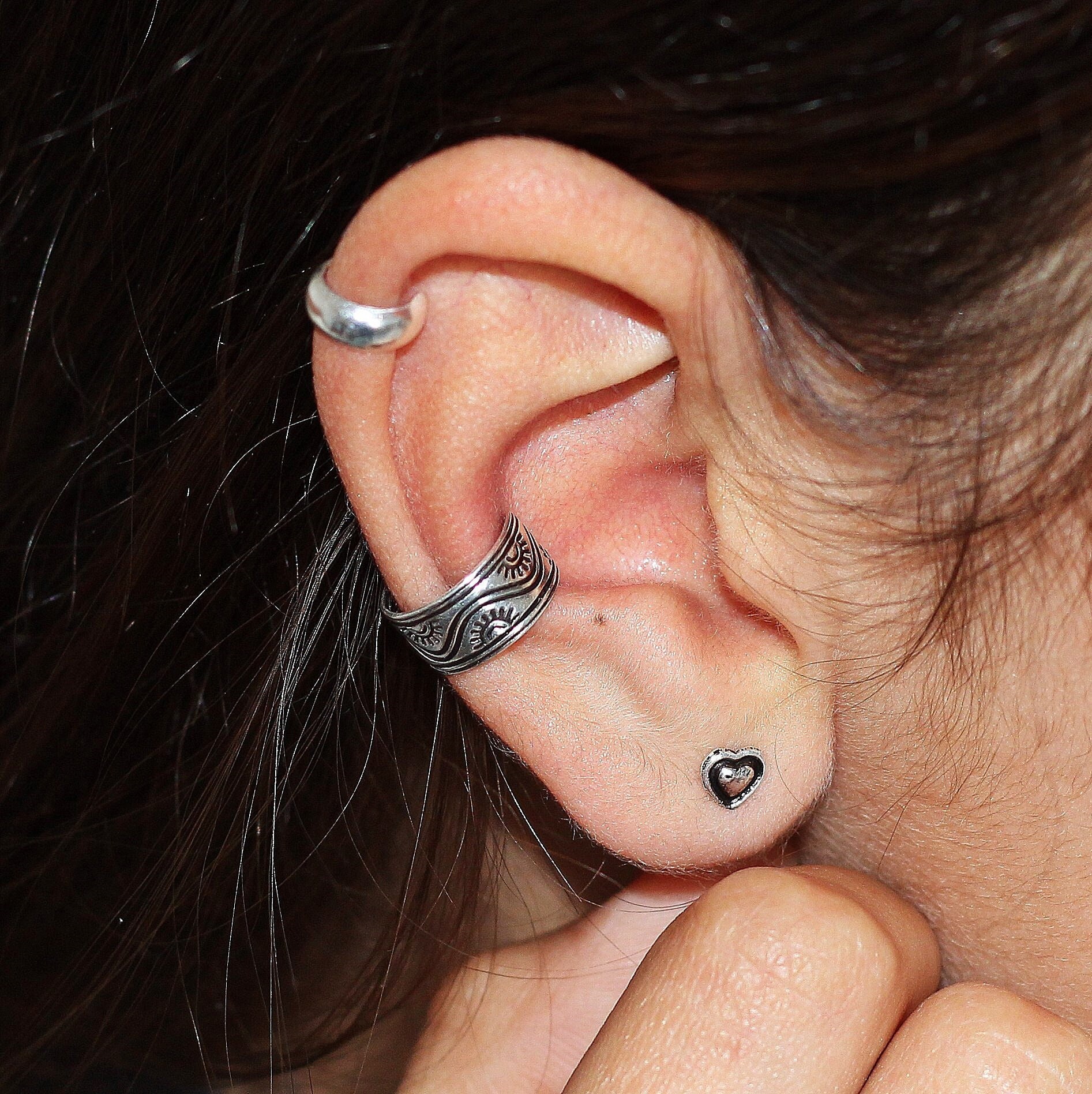 Sun Ear Cuff Ear Cuff No Piercing Conch Cuff Fake Conch - Etsy