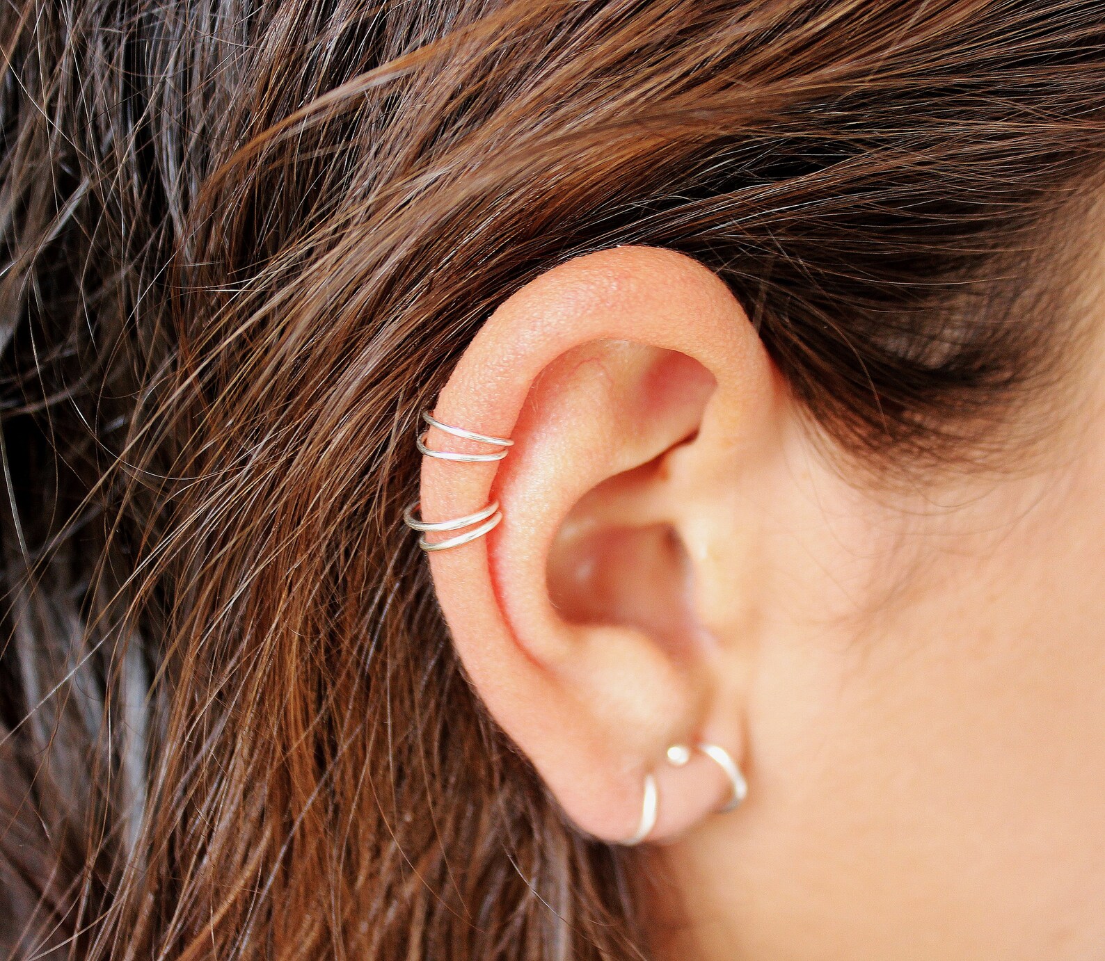 Tiny Helix Piercing, Helix Earring Hoop, Cartilage Hoop, Helix Earring ...