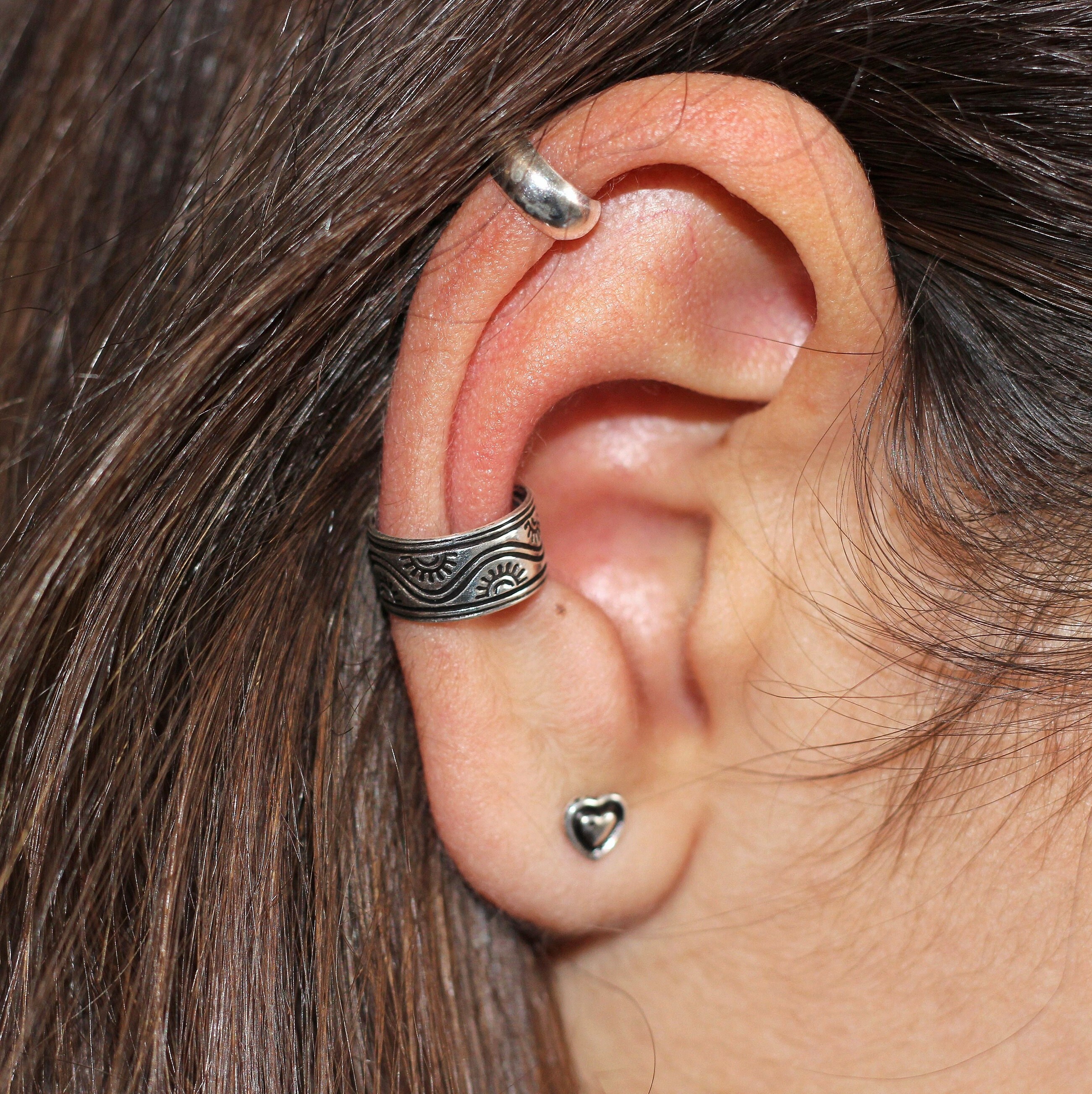 Sun Ear Cuff Ear Cuff No Piercing Conch Cuff Fake Conch - Etsy