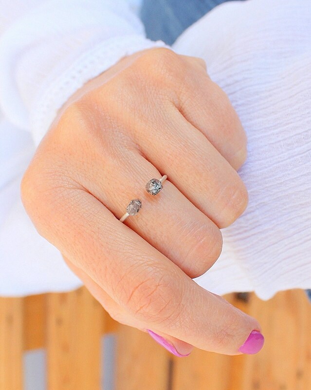 Granite Minimalist Ring Stackable Rings Dainty Ring Granite - Etsy