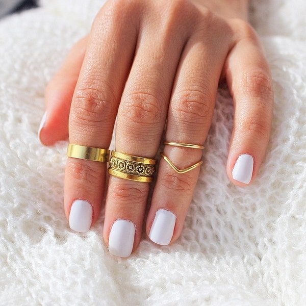 Knuckle Ring Gold - Etsy