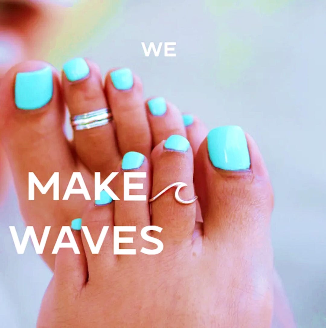 Make Wave (s) Toe Ring, Silver Toe Ring, Summer Jewelry, Toe Ring ...