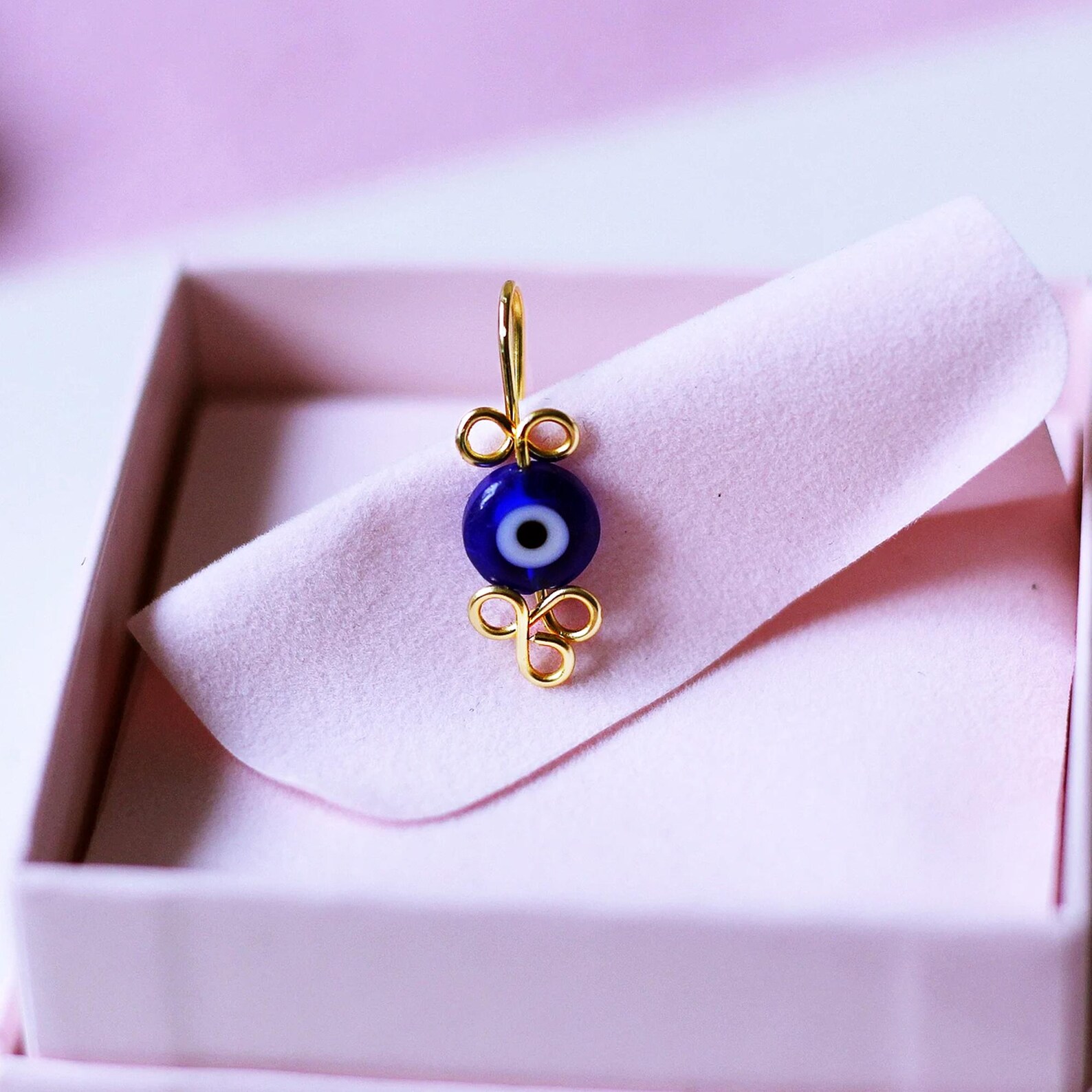 Evil Eye Nose Cuff , Gold Nosecuff, No Piercing Needed , Pierceless ...