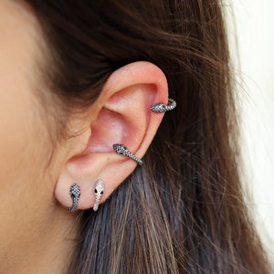 Helix Piercing, Helix Earring, Snake Earrings, Piercing Helix, Forward ...