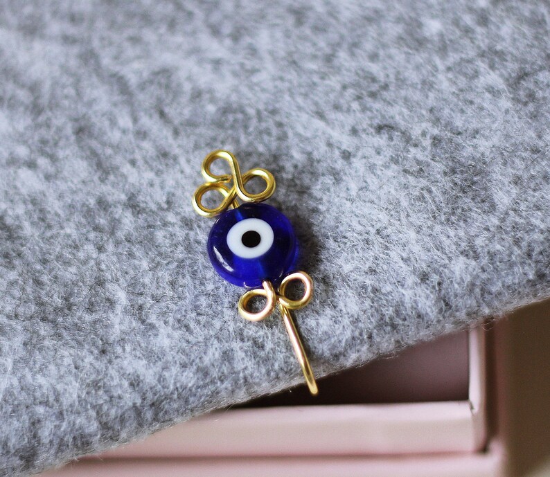 Evil Eye Nose Cuff Gold Nosecuff No Piercing Needed | Etsy