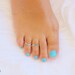 Open Toe Ring Turquoise Toe Ring Foot Jewelry Sterling Silver Toe Ring ...