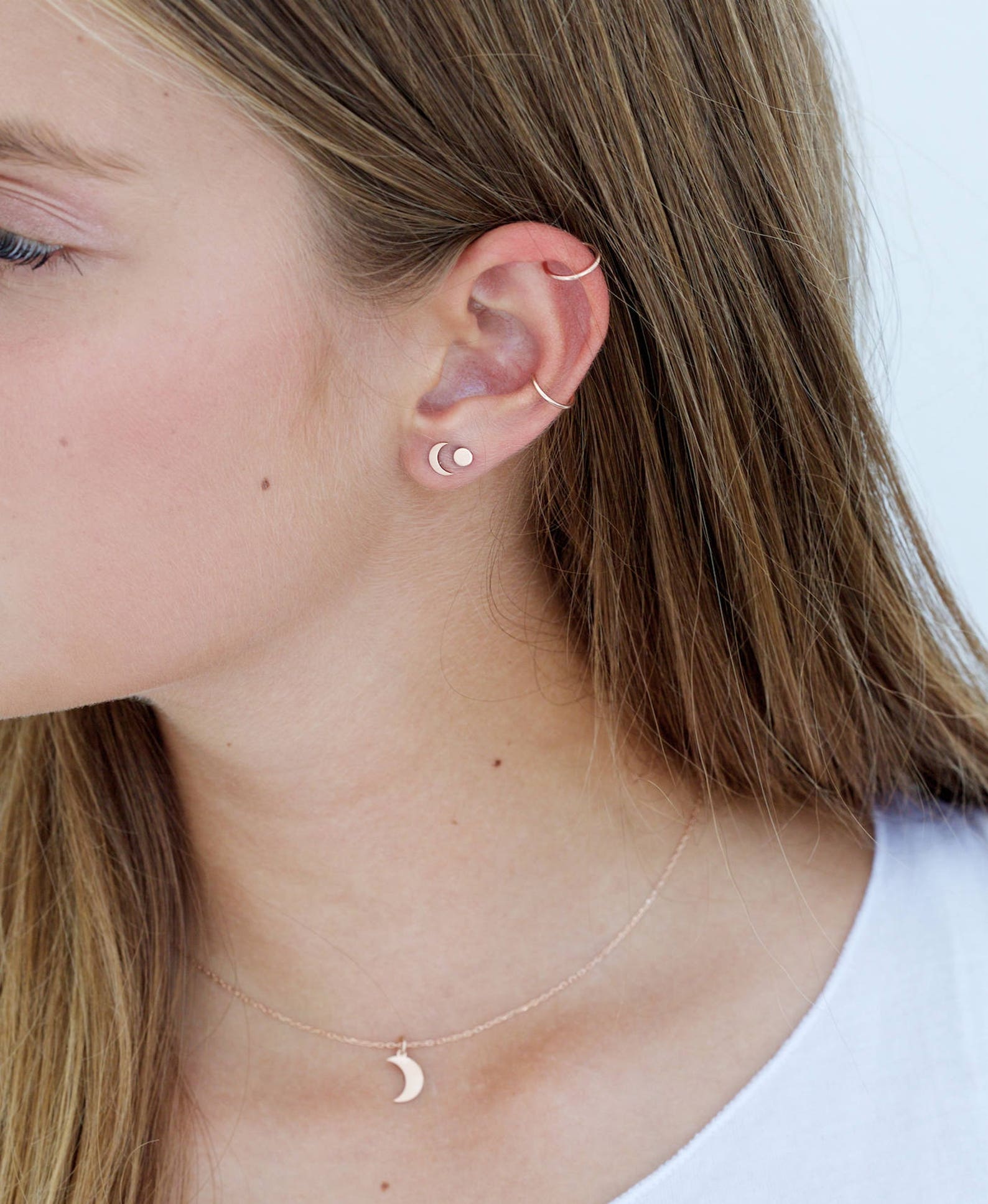 Conch Piercing Small Hoop Earrings Cartilage Hoop Earrings | Etsy