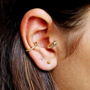 16,18,20, 22 Gauge Tragus Earring, Gold Tragus Piercing, Sterling ...