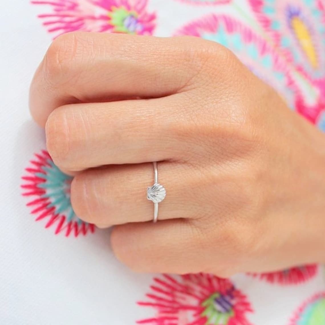 Mermaid Stacking Ring Seashell Ring Mermaid Ring Boho - Etsy