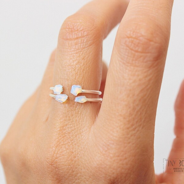 Simple Opal Ring - Etsy