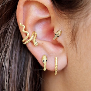 16,18,20, 22 Gauge Tragus Earring, Gold Tragus Piercing, Sterling ...