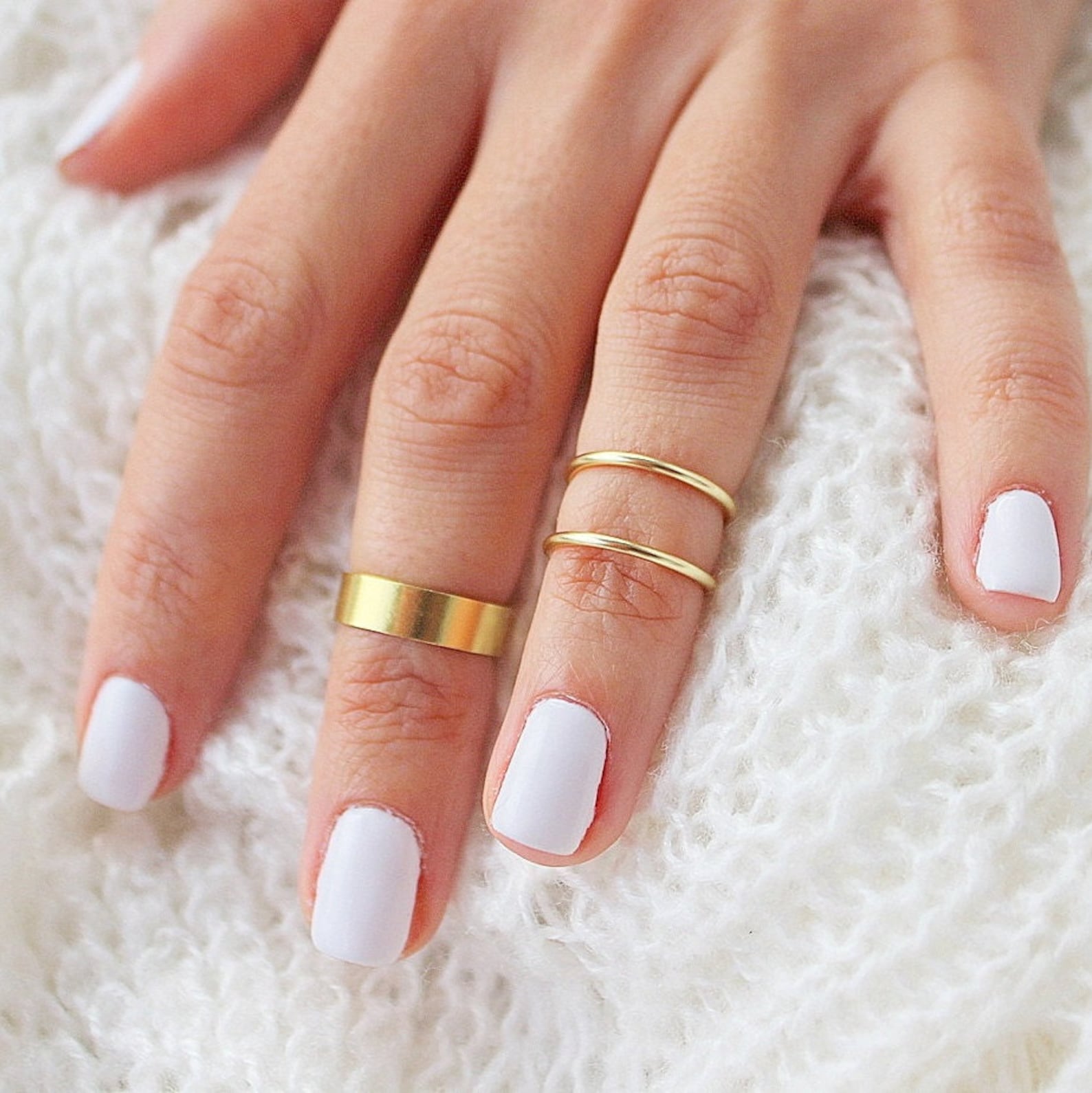 New Gold Knuckle Ring Set of 3 Above the Knuckle Rings - Etsy