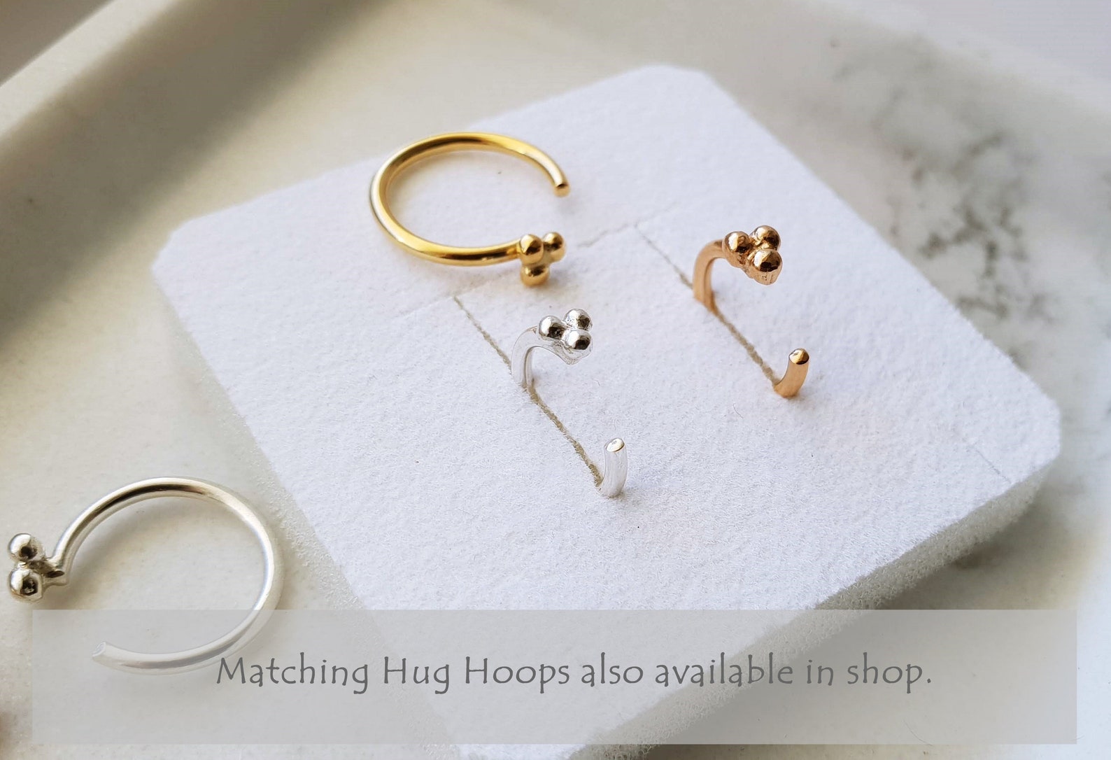 3mm Stud Earrings Cartilage Piercing Tri Ball Minimalist | Etsy