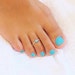 Sky Blue Toe Ring Turquoise Adjustable Toe Ring Turquoise Ring Toe ...