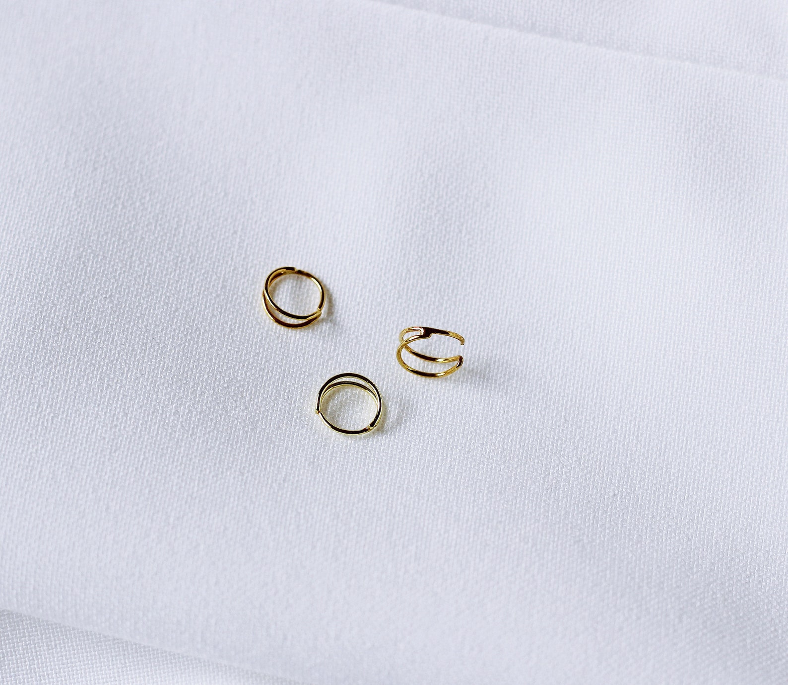 Double Helix Hoop Sterling Silver Helix Piercing Conch Hoop | Etsy