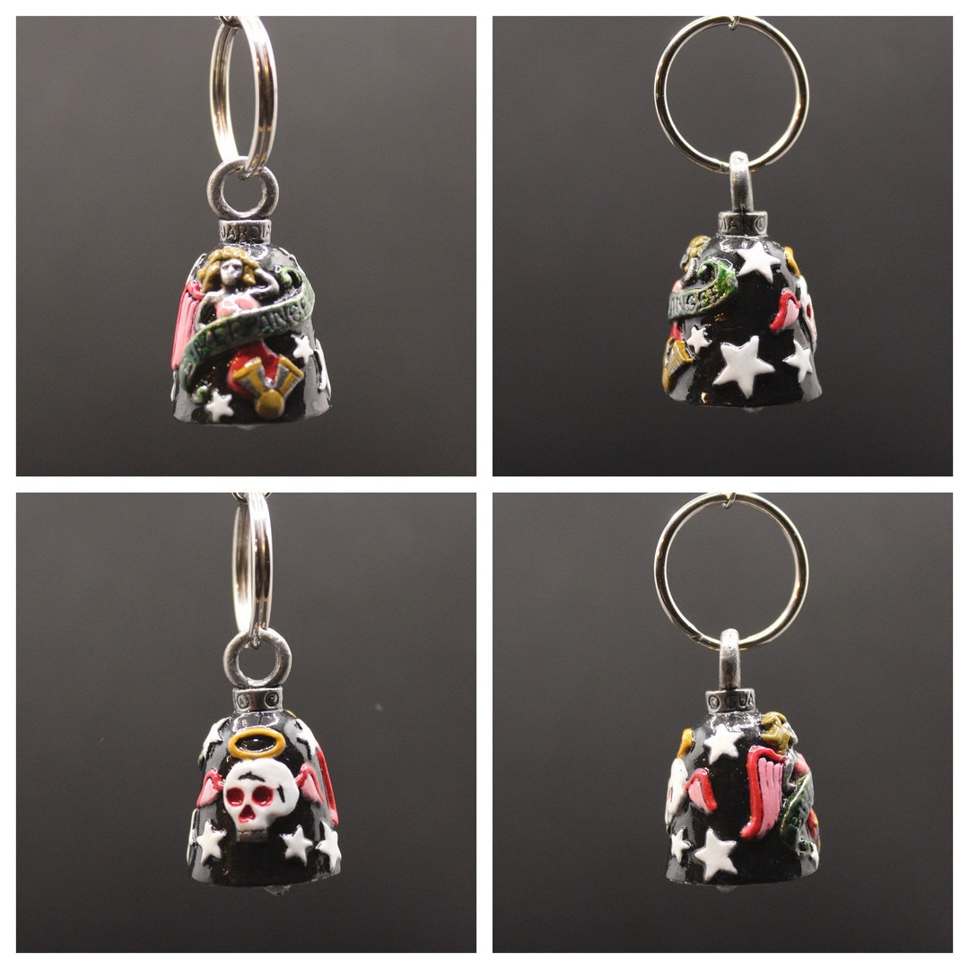 Biker Angel Hand Painted Motorcycle Guardian Bell - Mb-5888-biker Angel ...