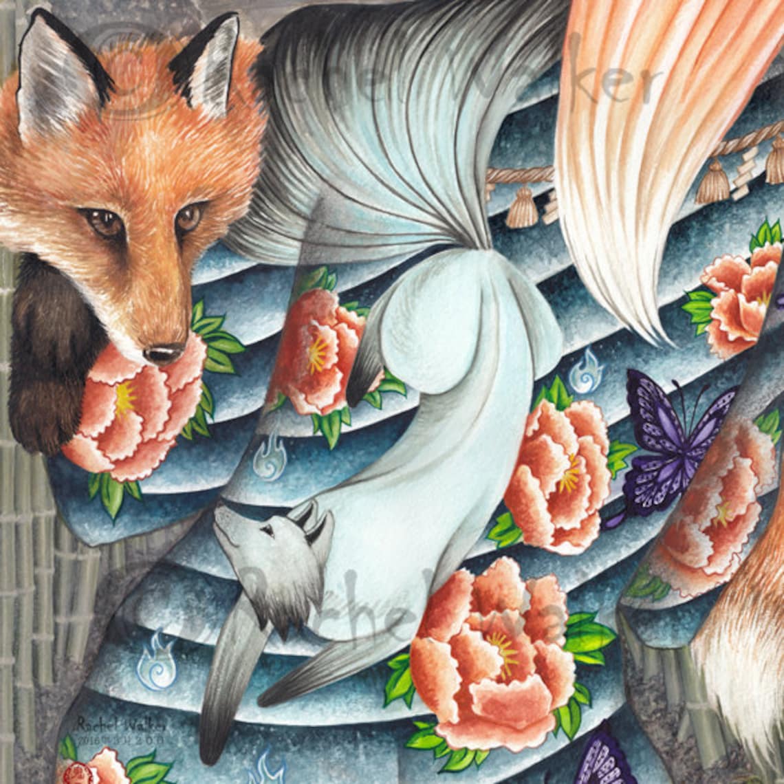 Dream of the Blue Fox, Tattoo, Irezumi, Kitsune, Japanese Fox Spirit ...