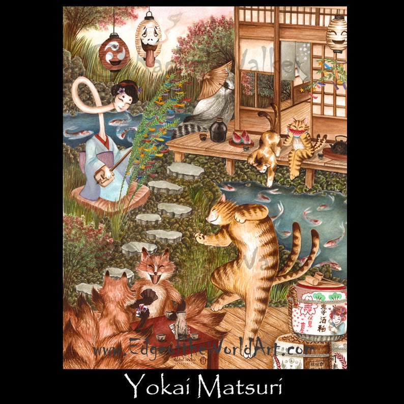 Yokai, Youkai, Demon, Festival, Matsuri, Japanese, Creatures, Kitsune ...