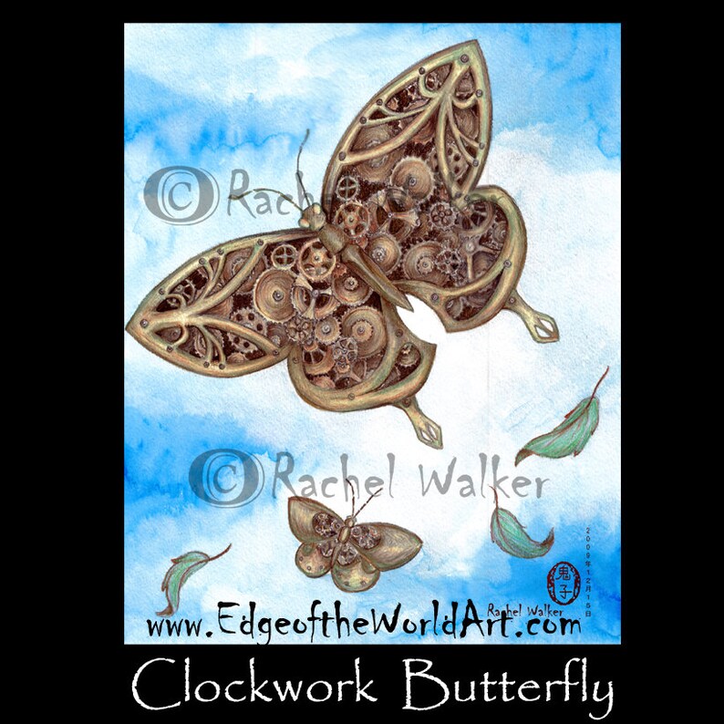 Clockwork Butterfly, Steampunk, Neo-victorian, Fantasy, Metal, Mechanic ...