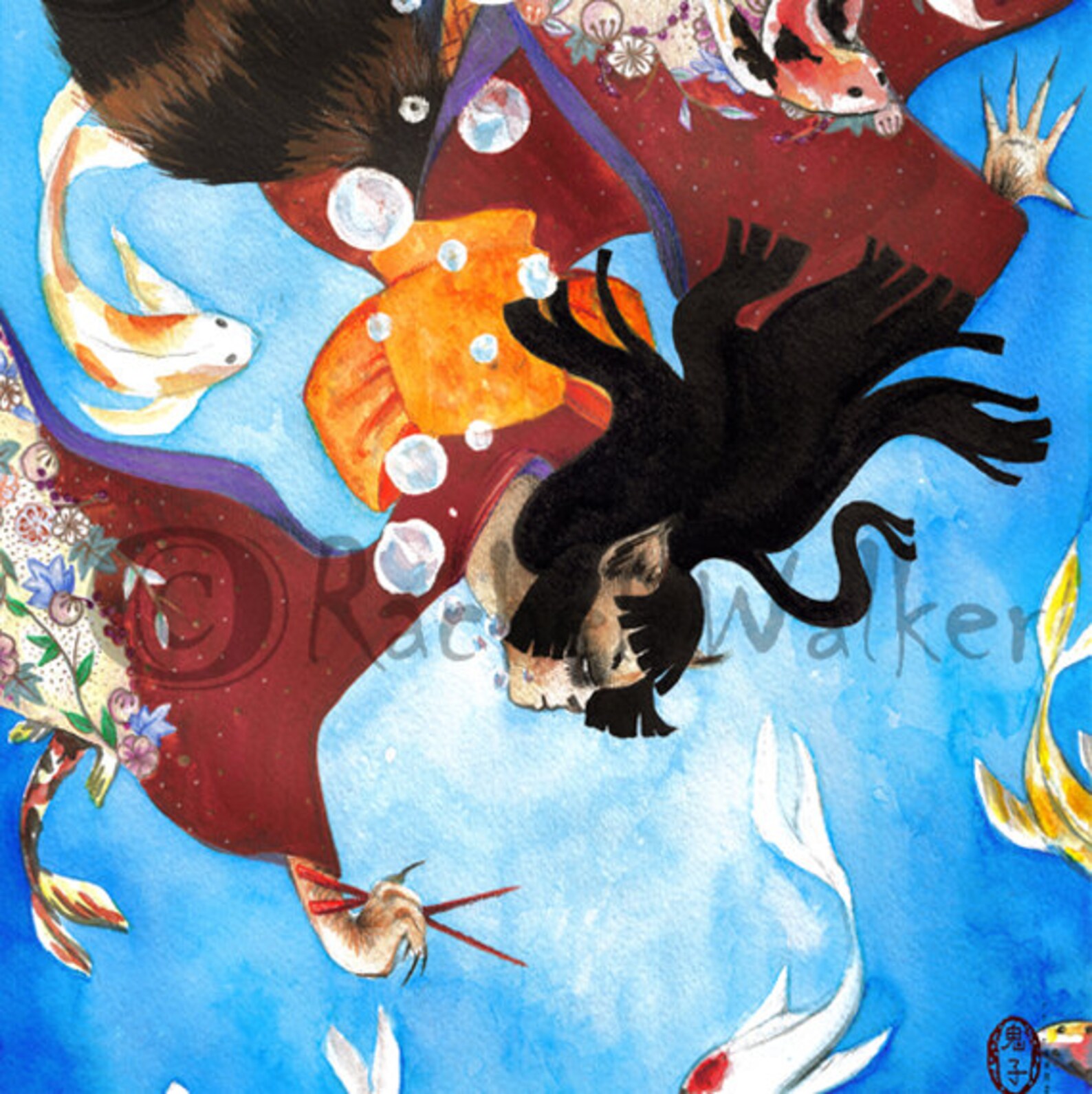 Midnight Snack, Tanuki Yokai, Youkai, Japanese Mythology, Raccoon Girl ...